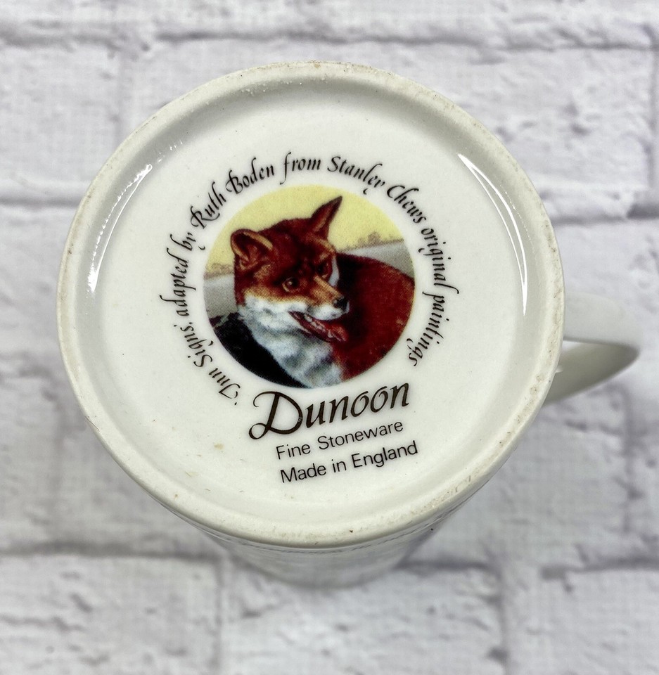 Rising Sun Dunoon Mug Fox and Rooster Stanley Chews Art Made in England ...