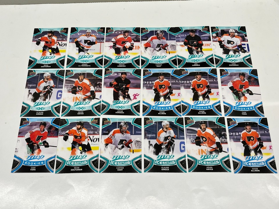 2022, 23, 24, 25 SP AUTHENTIC, MVP PHILADELPHIA FLYERS 100 CARDS ...
