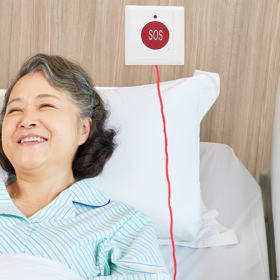 Emergency Call Button - Wall Mount Emergency Button For Elderly And ...