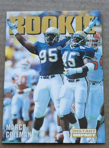 1992 SkyBox Impact #334 MARCO COLEMAN ROOKIE Miami Dolphins RC | eBay