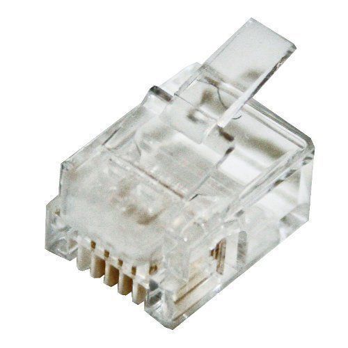 Cabac RJ12-6P6C ACA Approved Flat Stranded Plug 100Pk | eBay Australia