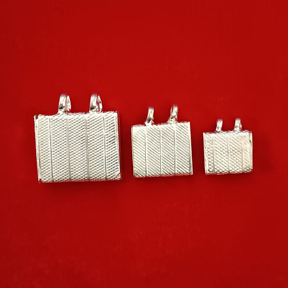 Pure Silver Taweez, Prayer Box Pendant, Evil Eye Protection for Unisex ...