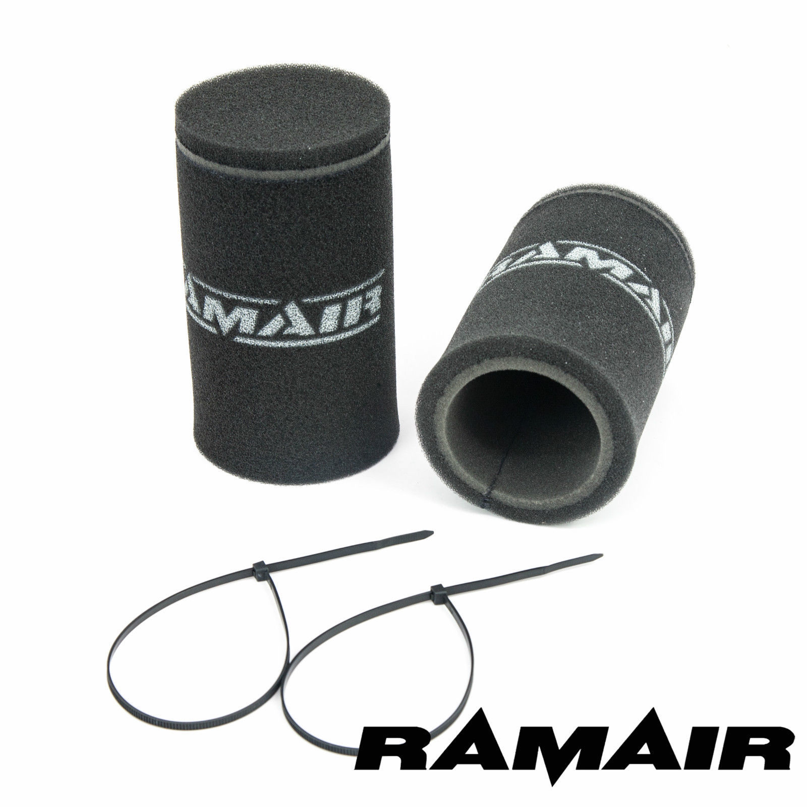 RAMAIR 2 x Single Carb Velocity Stack Sock Air Filter 165mm Dellorto ...