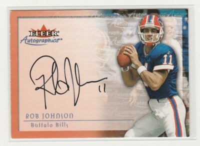 ROB JOHNSON 2000 FLEER SKYBOX AUTOGRAPHS ON CARD AUTO SIGNATURE NO# | eBay