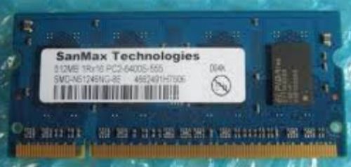 DDR2-800 LAPTOP RAM MEMORY 512MB SODIMM PC2-6400S SDRAM SanMax | eBay ...