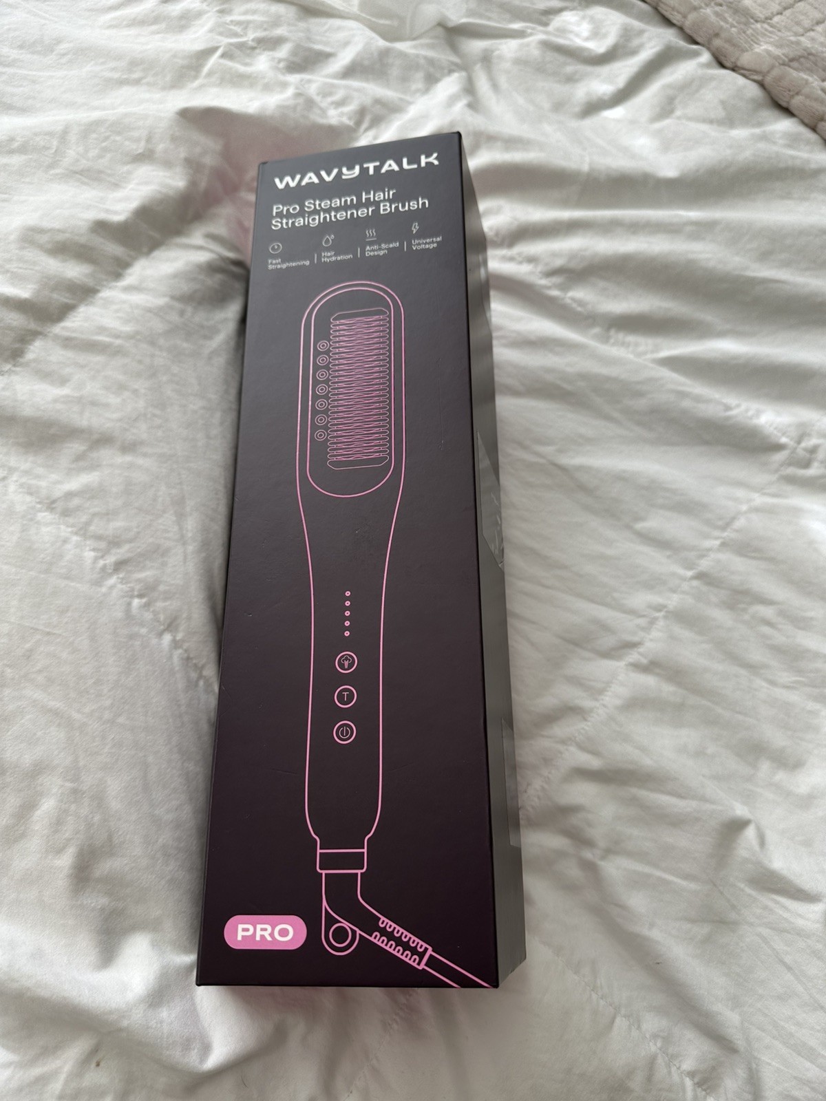Wavytalk Pro Steam Hair Straightener Brush, Steamline Pro 3 in 1 ...