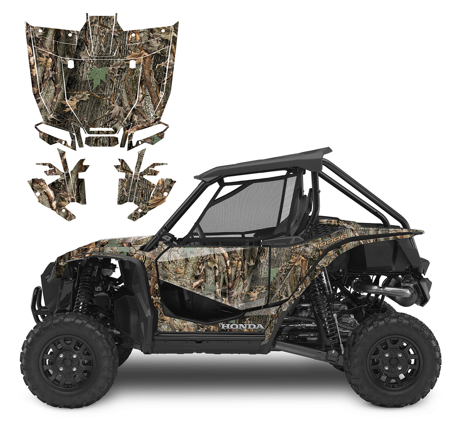 Honda Talon 1000R X custom wrap decal graphic kit Ambush Camo for ...