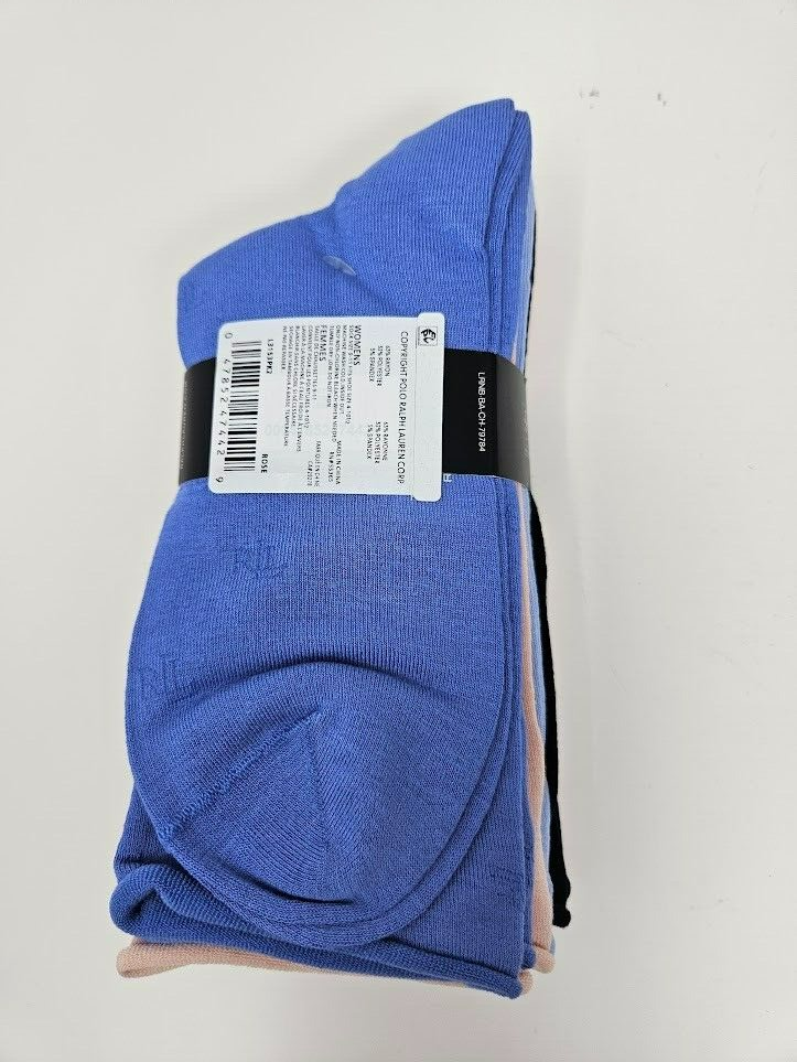 Lauren Ralph Lauren Women 6 pack Roll Drop Needle Socks 9-11 fits shoe ...