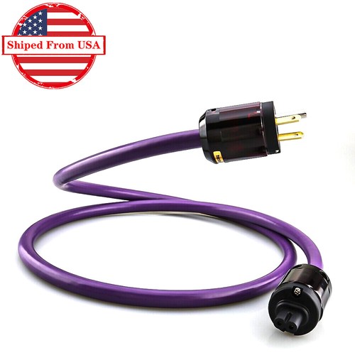 12 AWG HiFi US Plug Power Cable 7N OFC Pure Copper Wire with Figure 8 ...