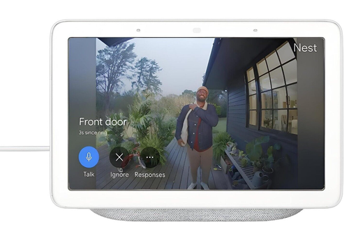 Google Nest Hub with Built-In Google Assistant, Chalk (GA00516-US) for ...