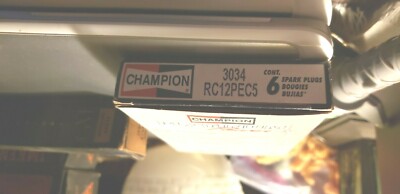 Champion (3034) RC12PEC5 Platinum Power Spark Plug - Set of 6 As Shown ...