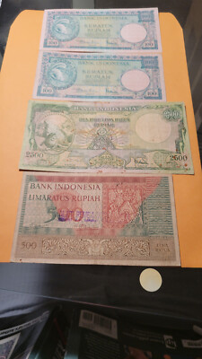 4 indonesia notes nice set | eBay