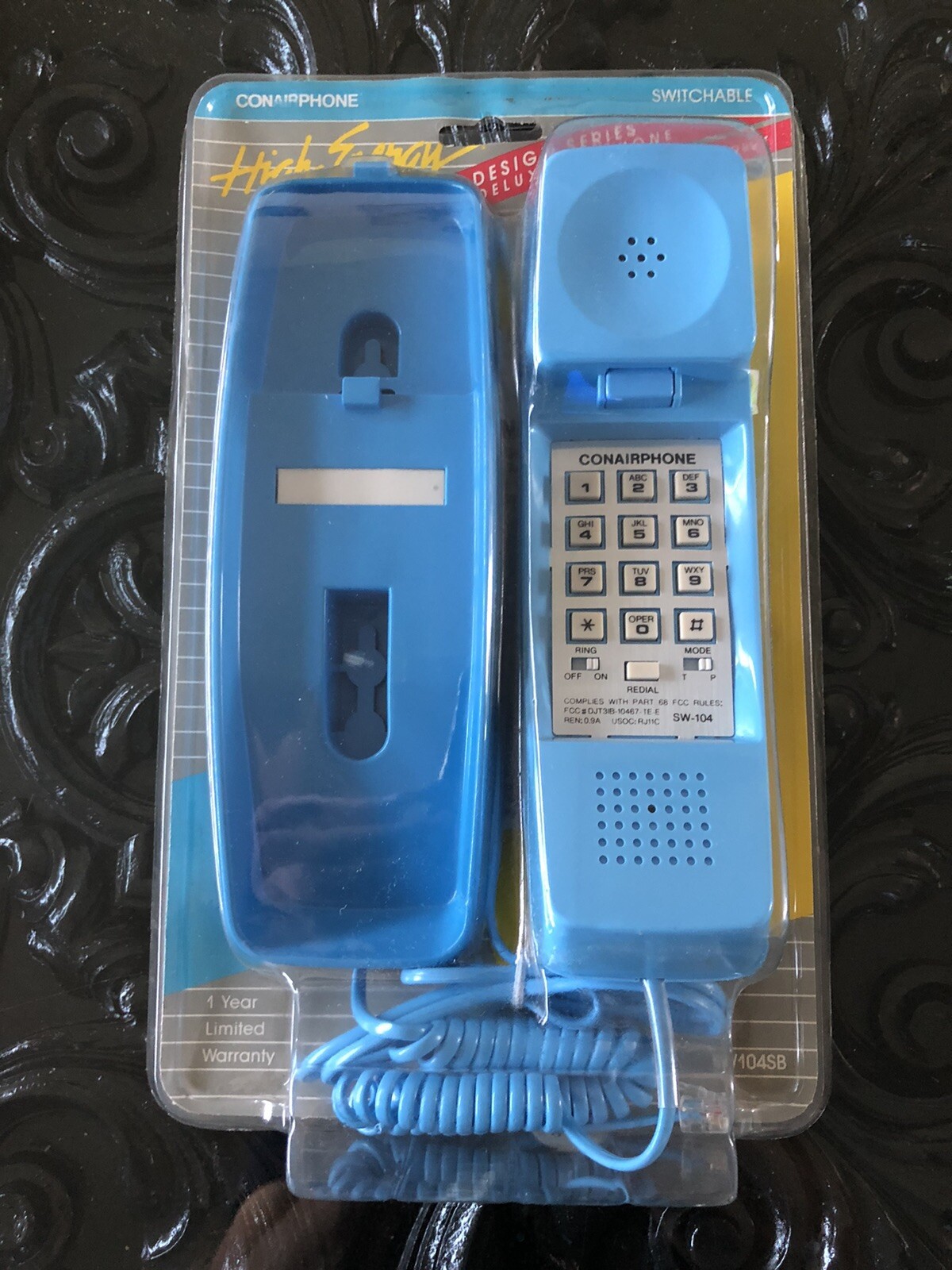 Conairphone Switchable Style Telephone Touch Tone Shade BLUE SW-104 NOS ...