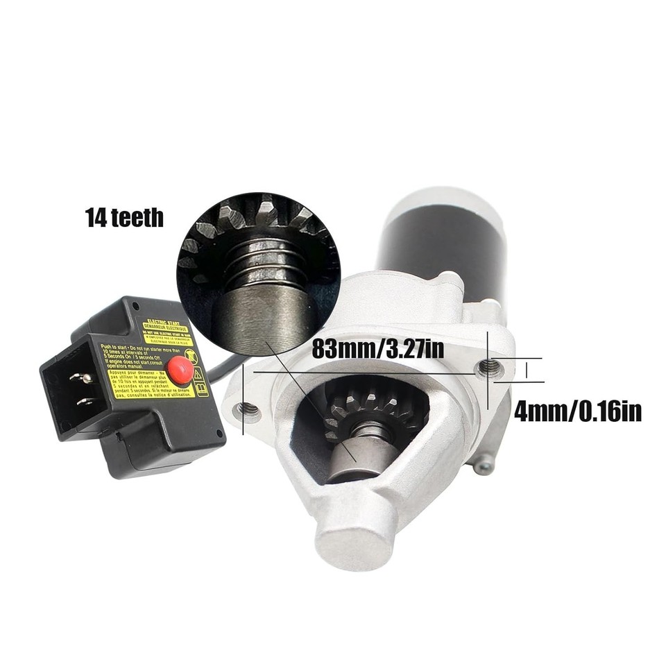 JQ170-4 Electric Starter Motor for LCT 369Cc 414Cc Stormforce Engine ...
