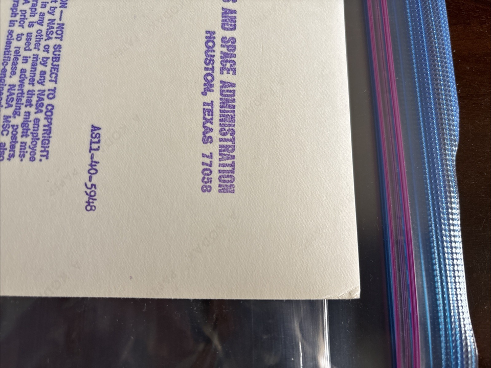 1969 Nasa Apollo 11 Red Letter Photograph on Kodak | eBay