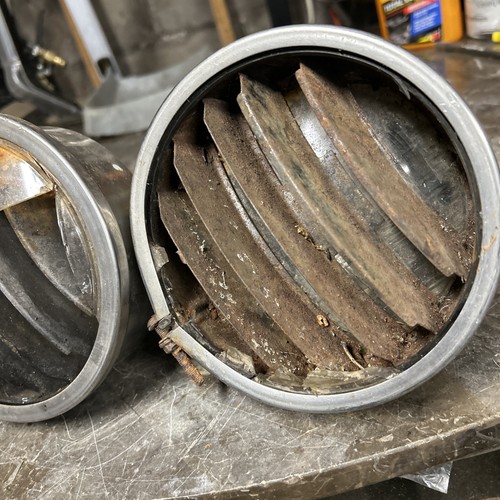 Vintage Per Lux Model 200T Louverd Driving Fog Lights Pair | eBay