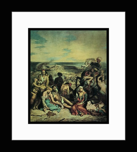 DELACROIX • Custom Framed 'The Massacre of Chios' Art Print | eBay