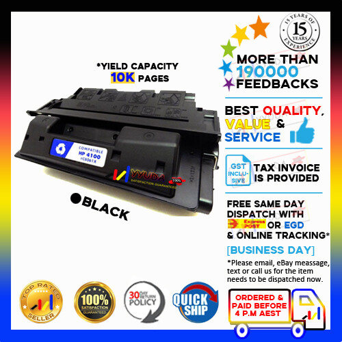 5x NoN-OEM C8061X 61X Toner Cartridge for HP Laserjet 4100,4100N ...