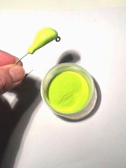 JIG HEAD POWDER PAINT -1OZ JAR -10 COLORS -FREE shipping after 1st ...