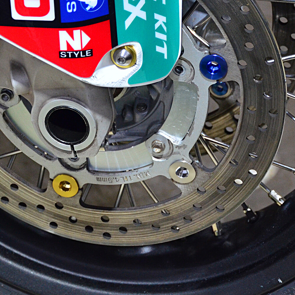 10 PCS Titanium Floating Brake Disc Bobbins Circlip Set For BMW S 1000 ...