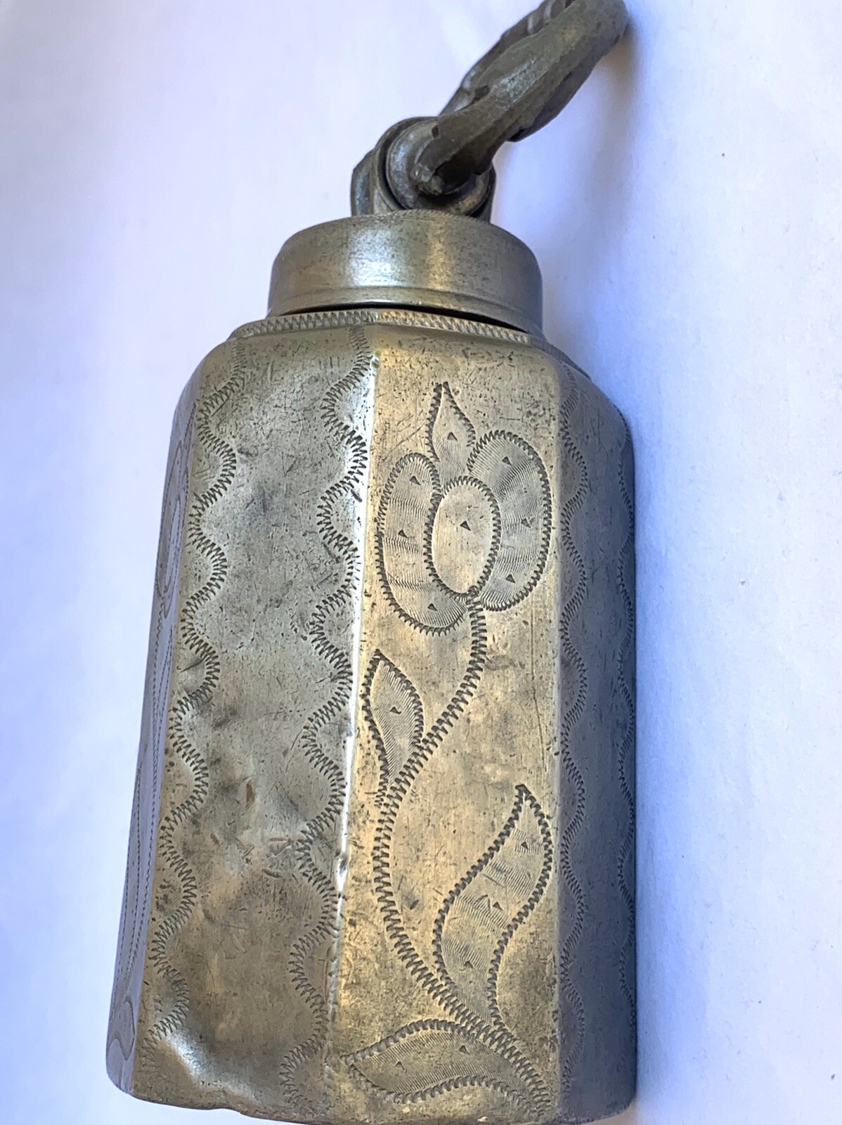 Rare Antique German Pewter Tea Canister Flask Bottle SCHRAUBFLASCHE ...
