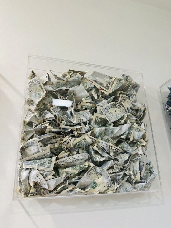 Modern Wall Art Acrylic Cubes With Money. Custom Made 3pc | eBay