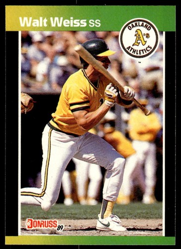 1989 Donruss Baseball Card Walt Weiss Oakland Athletics #446 | eBay