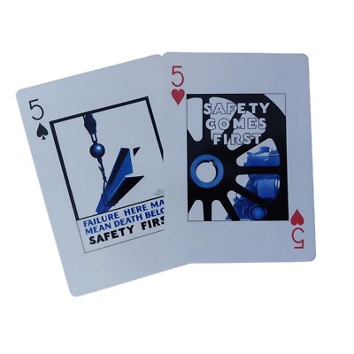 Federal Art Poster Playing Card Collage Scrapbook Junk Journal Safety ...