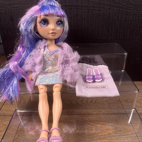 Rainbow High| Violet Willow| Series 1| Purple Doll| Bonus Pair Shoes ...