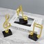 Golden Music Note /Statue Sculpture Piano Symbol Desktop 3pieces | eBay