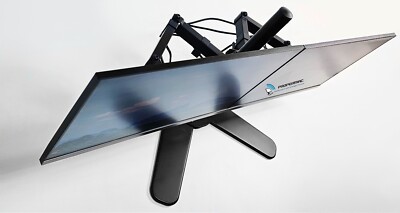 HP E223 Dual PC Monitor Screen Full HD 2x 21.5" Frameless HDMI DP VGA+ ...