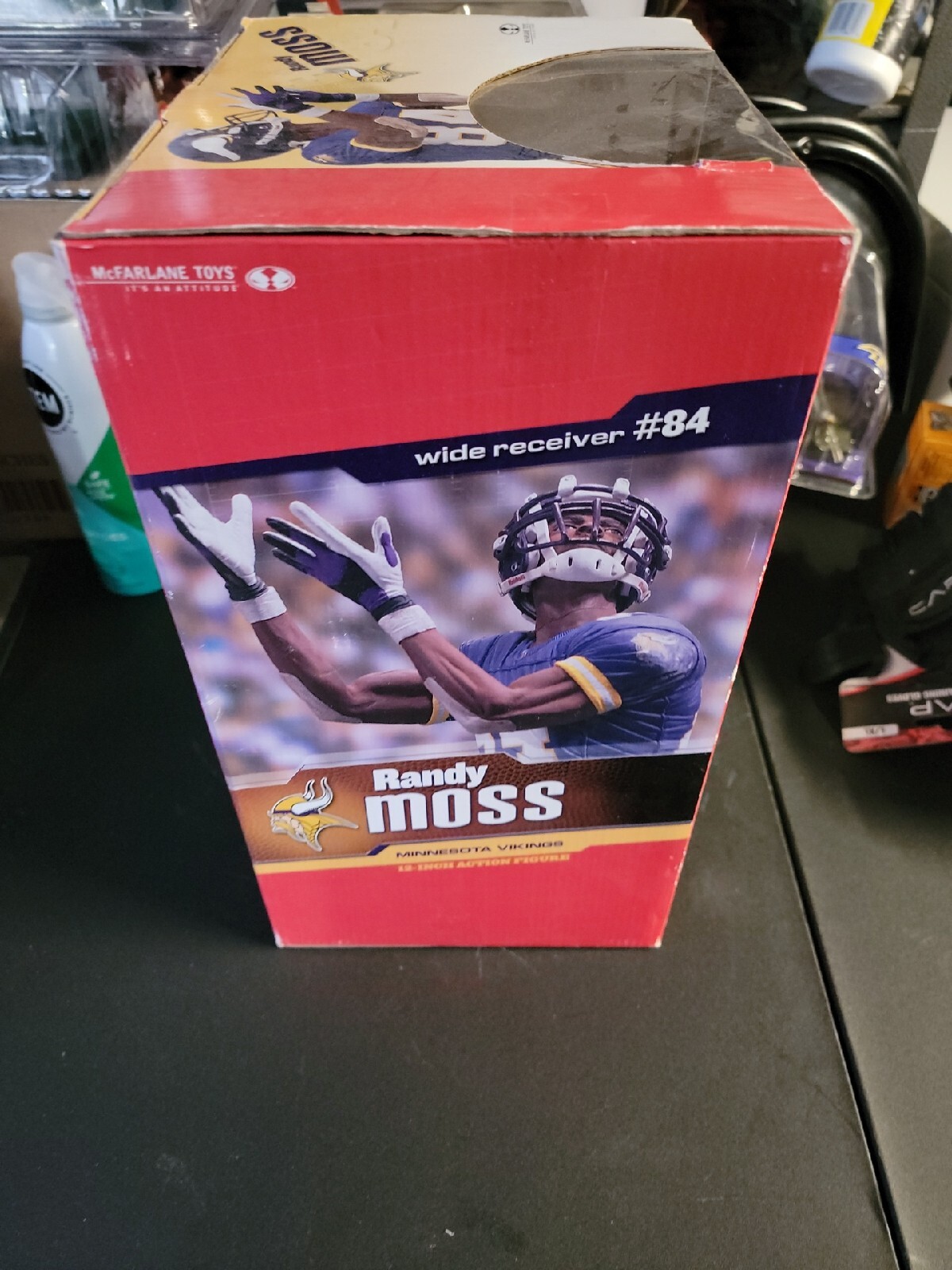 2004 RANDY MOSS 12” ACTION FIGURE MCFARLANE TOY PLAYER INC NFL FOOTBALL ...