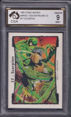1990 Comic Images Todd McFarlane Series II #17 Scorpion - CGA 9 MINT | eBay