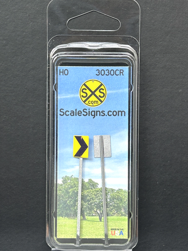 HO-3000-030-CR / 1:87 Scale Model Street & Railroad Sign "Right Chevron ...