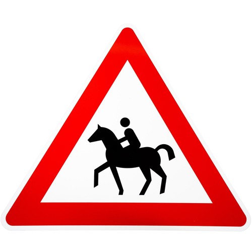 StVO Verkehrsschild 101-13 " REITER-Symbol " Gefahrenschild ...