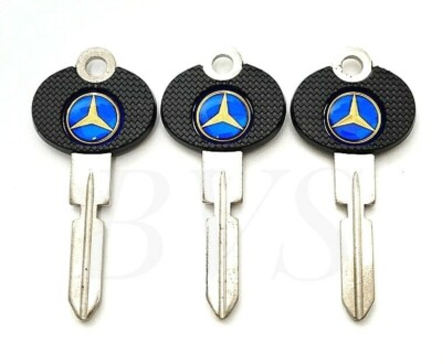 New 3x For BLANK KEY Mercedes Benz W107 W124 W126 W129 W140 C E S SE ...
