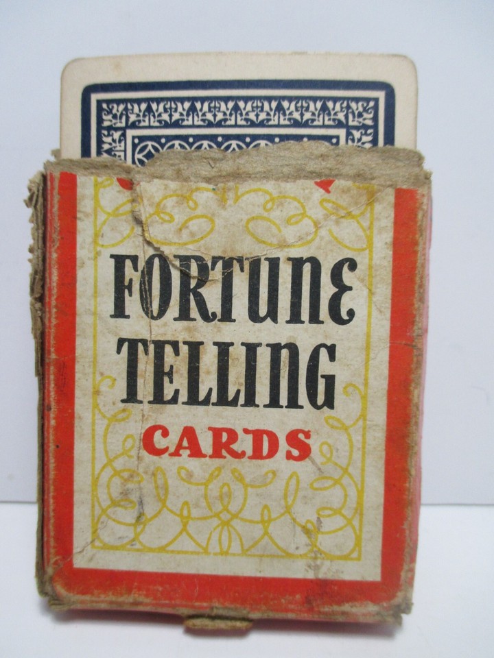 Vtg 1940's Old Gypsy Fortune Telling Cards Whitman Card Games Complete ...