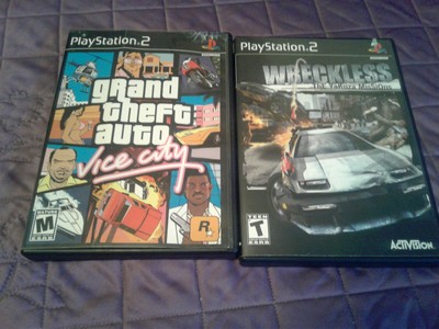 PLAY STATION 2 (PS2) LOT OF (2) DISK: GRAND THEFT AUTO VICE CITY AND ...