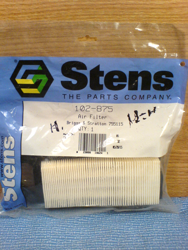 STENS AIR FILTER. 102-875 REPLACES 795115 NEW PART J-TOP | eBay