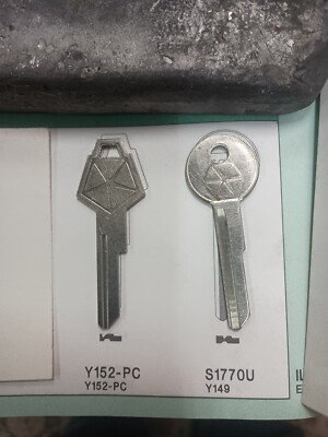 1977 - 1989 Chrysler Y149 & Y152 Key Blanks blanks Two Key Blanks Pri ...