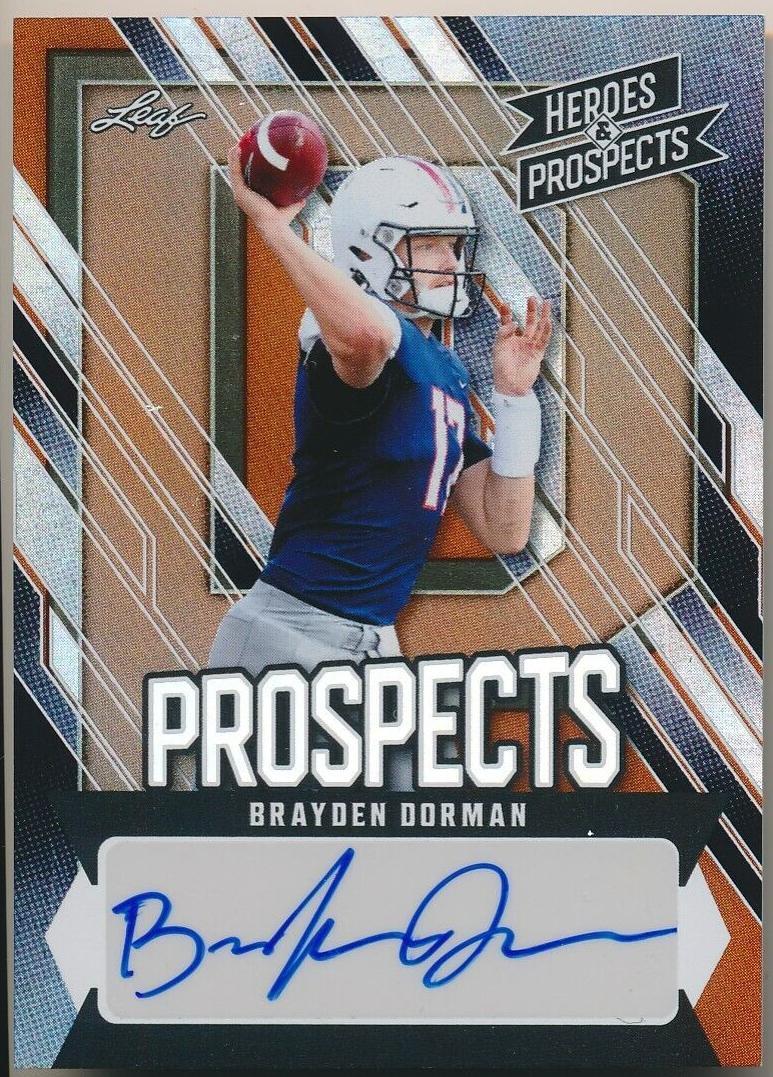 2024 Leaf Heroes & Prospects - Prospect Autographs Brayden Dorman #AP ...
