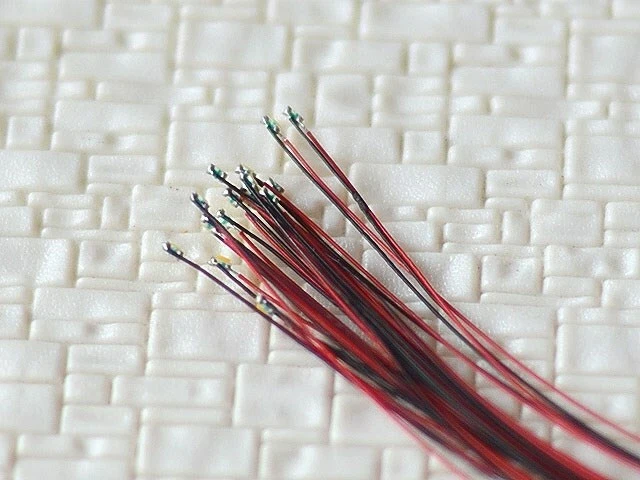 SMD LED Kits 15x Pre-Wired Red #0402 - Pre-soldered Micro LEDs For ...