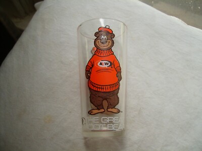 Vintage 1970's A&W Root Beer "The Great Root Bear" Bear Glass | eBay