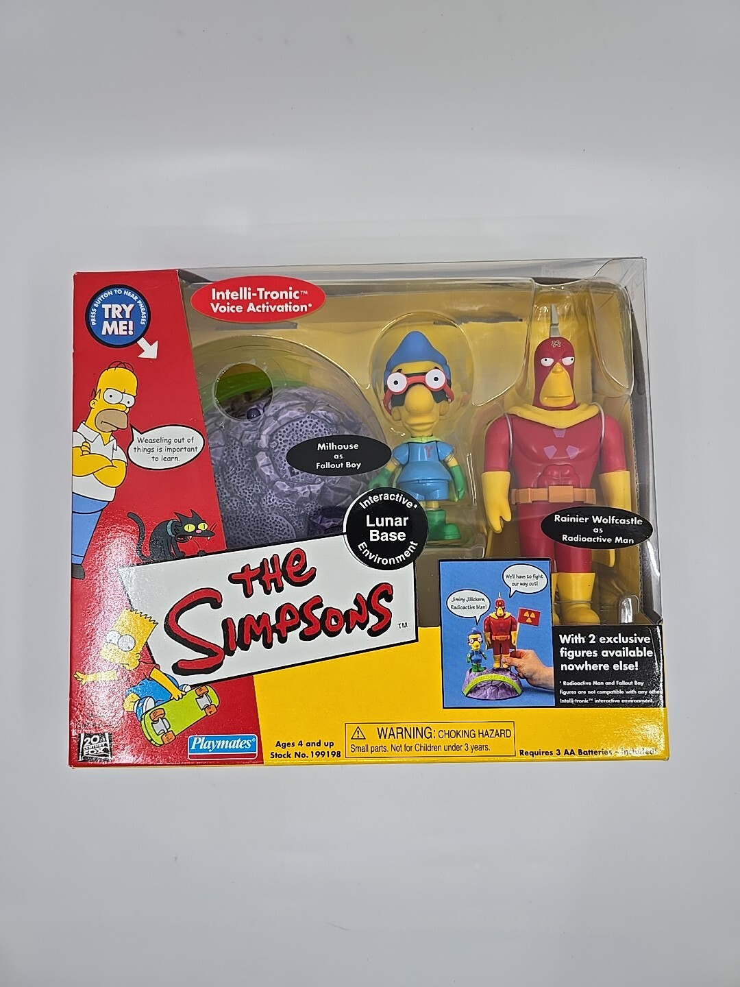Playmates Toys The Simpsons Interactive Lunar Base Environment ...
