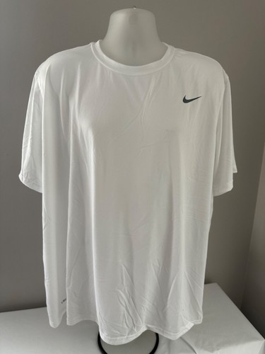 Nike Dri-Fit White Legend S/S Fitness Top Style 727982-100 Size 3XL ...