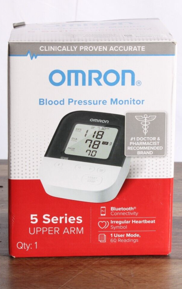Omron 5 Series Wireless Upper Arm Blood Pressure Monitor BP7250 1 User ...