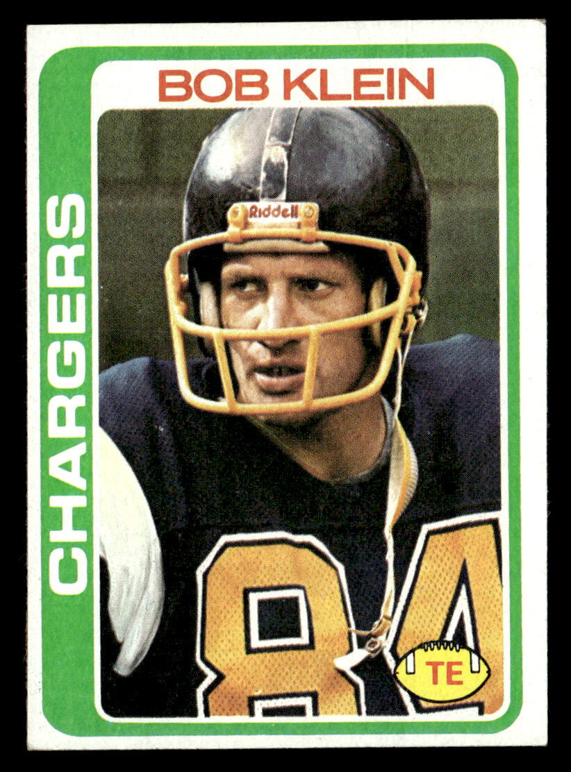 Bob Klein 1978 Topps Card #187 San Diego Chargers | eBay