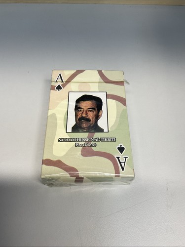 Sadam Saddam Hussein PLAYING CARDS Al-Tikriti Most Wanted Iraq War NEW ...
