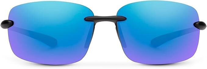 Suncloud Topline Polarized Sunglasses Black Blue Mirror by Smith Optics ...