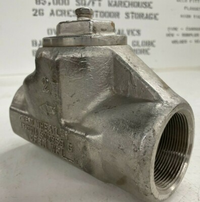 WHEATLEY Stainless Steel Swing Check Valve 2" 2160 PSI NPT Thread NACE ...
